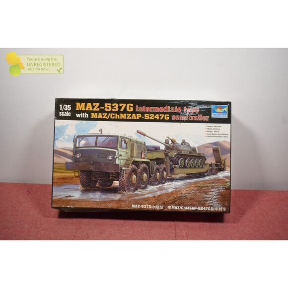 Trumpeter | Toys | Trumpeter Maz537g With Mazchmzap5247g Semitrailer ...